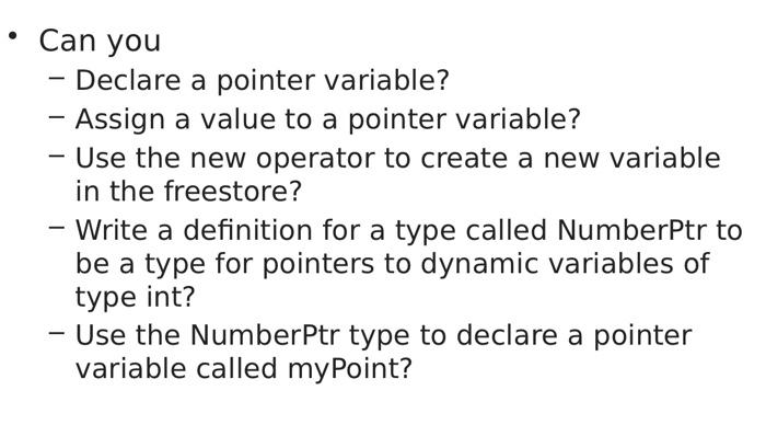 Can You Declare A Pointer Variable Assign A Value To A Pointer