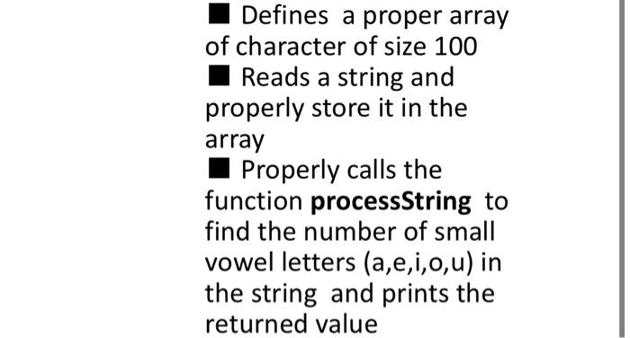 Write A Recursive Function Named Processstring That Takes A String As A Single Parameter And 